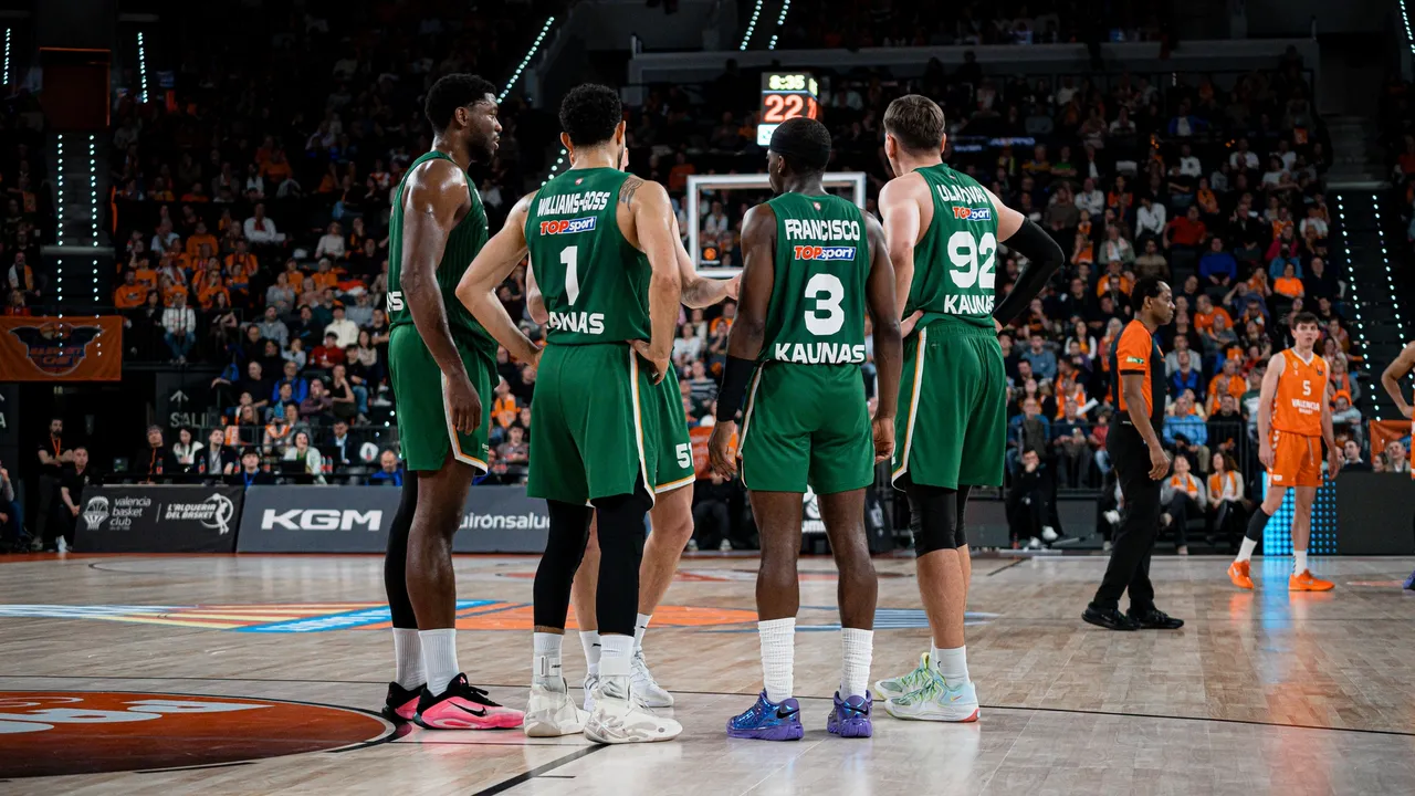 Zalgiris falls short in Valencia despite late comeback push - Žalgiris